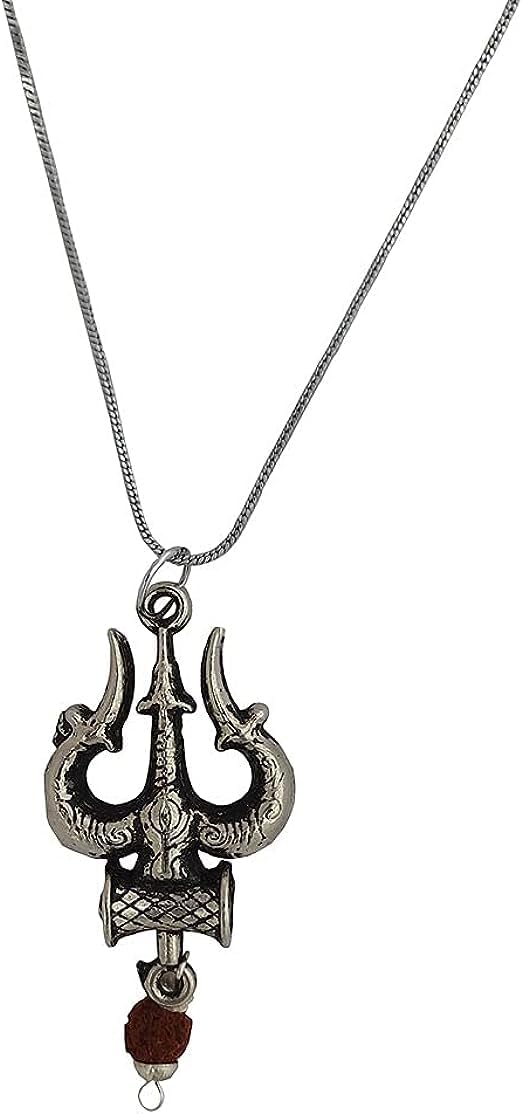 Galaxie Karmaa Silver Color Heavy Trishul Mahadeva, Shiva Symbols ...