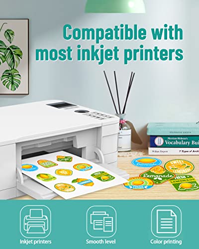 Snapklik.com : Printable Vinyl Sticker Paper For Inkjet Printer 50 ...