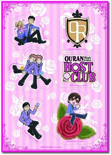 Amazon.com: Ouran High School Host Club- Group Sticker Set2 5"X7 ...