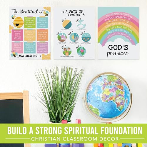 Hadley Designs Sunday School Decorations for Classroom - 9 Bible ...