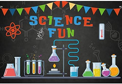 Amazon.com : Baocicco 5x3ft Science Fun Backdrop Beaker Measuring Cups ...