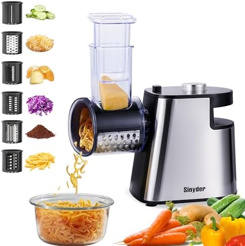 Amazon.com: 2024 Upgraded Electric Cheese Grater, 250W Electric Cheese ...