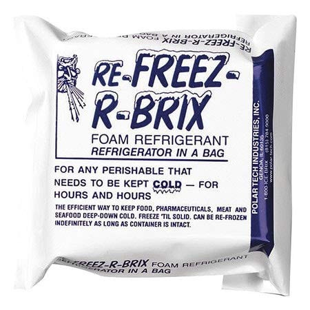 Freeze Pack, 4-1/2 in. L, 4 in. W, PK6: Amazon.com: Industrial & Scientific