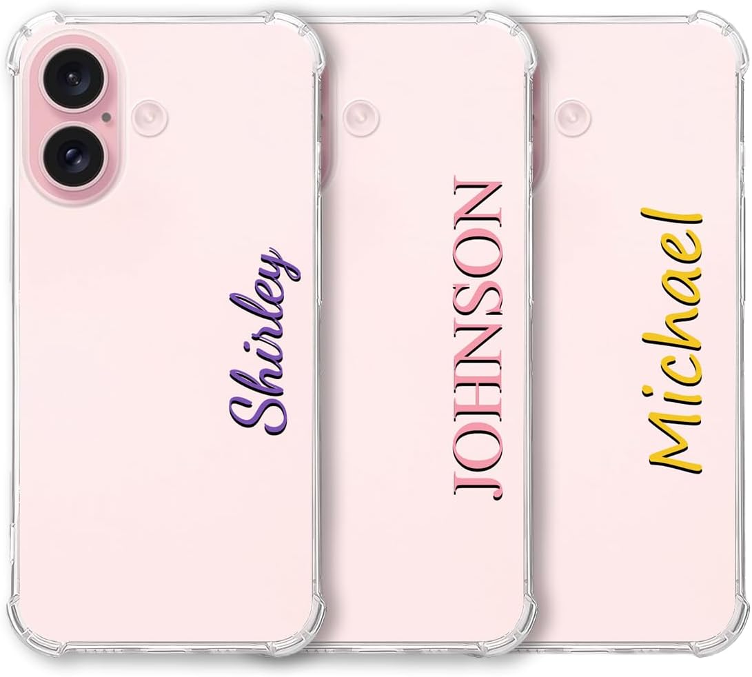 Amazon.com: uudiy Custom Name Phone Case for iPhone 16,Personalized ...