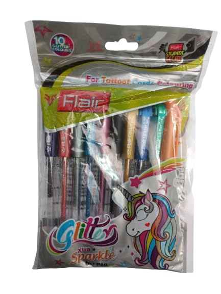 Glitter Sparkle 1.0mm Gel Pen Blister Pack | Smooth & Perfect Writing ...