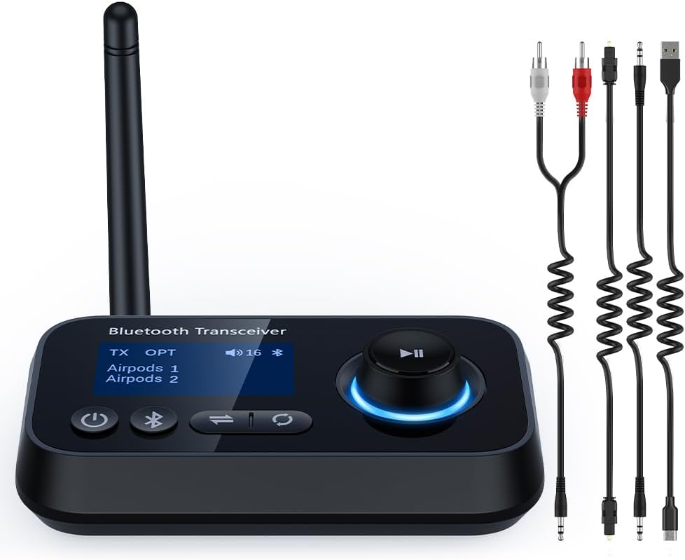 Amazon.com: Ifofo Bluetooth 5.3 Transmitter Receiver 3-in-1 Wireless ...