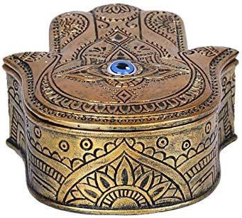 Amazon.com: Pacific Giftware Hamsa Golden Box Home Decor : Home & Kitchen