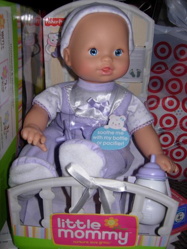 Little Mommy Real Loving Baby Cuddle & Coo Doll - Lavender Velour/White ...