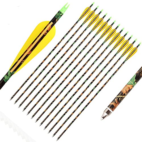 ocairnry 30" Aluminum Arrows Target Practice Hunting Arrows Spine 500 ...