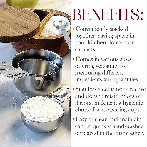 Snapklik.com : Bellemain One Piece Stainless Steel - Nesting Measuring ...