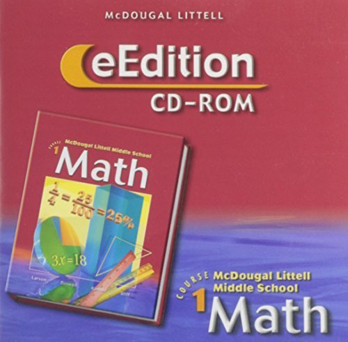 McDougal Littell Middle School Math, Course 1: eEdition CD-ROM ? 2005 ...