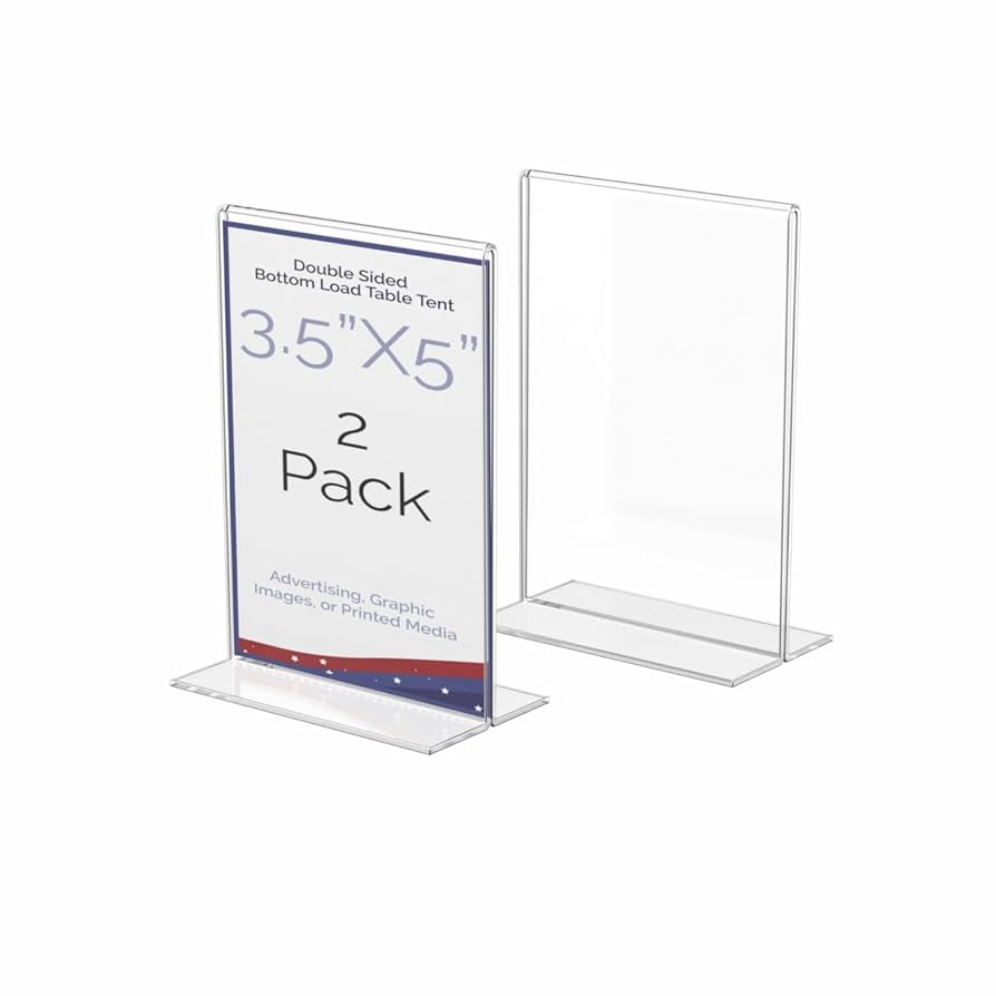 Plastic Table Tents