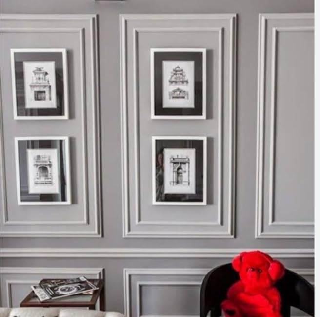 KRISHNA PLYWOOD PVC Moulding patti for Wall Decor 22mm to 65mm Size 8 ...