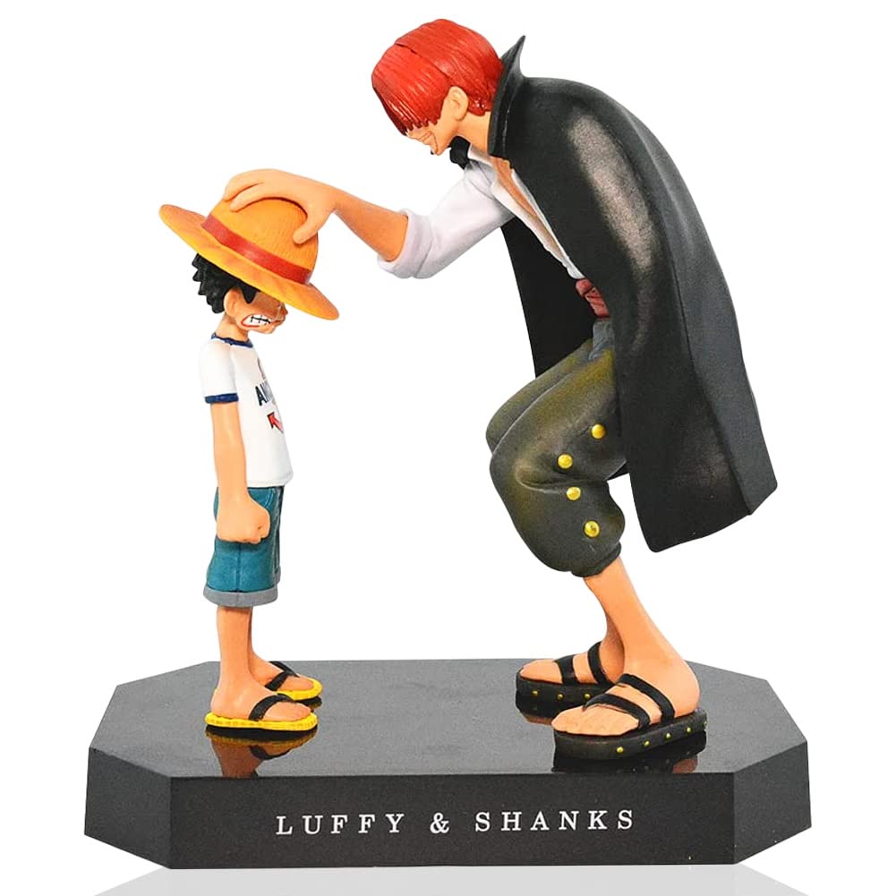 Buy One Piece Shanks Luffy Figures Ornaments, Hilloly 1 PCS One Piece ...