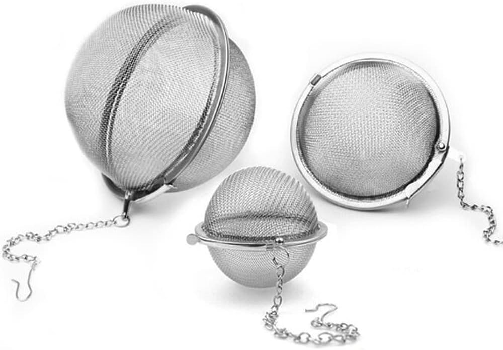 Amazon.com: Tea Ball Infusers Set Includes 2 Pieces Long-Handle Tea ...