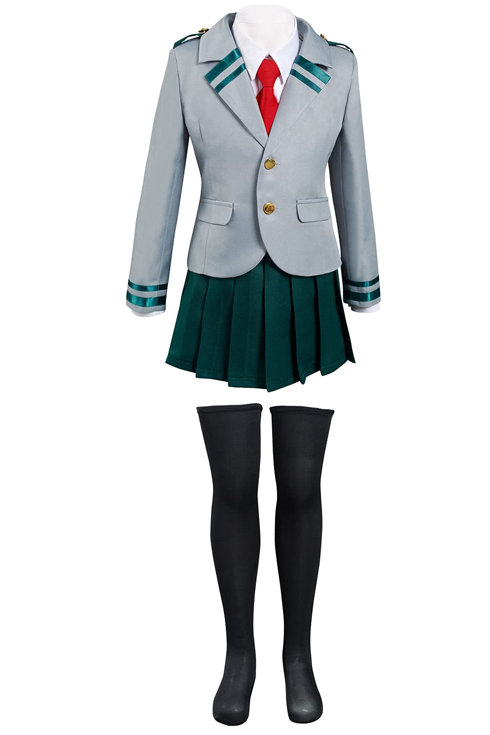 Ruleewe Ochaco Uraraka Costume Asui Tsuyu Cosplay Hero Outfit Anime ...