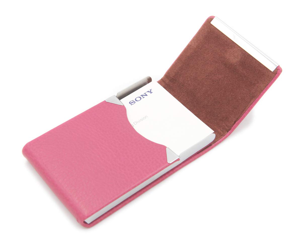 Amazon.com: AI-DEE Business Card Holder PU Leather Business Card Case ...