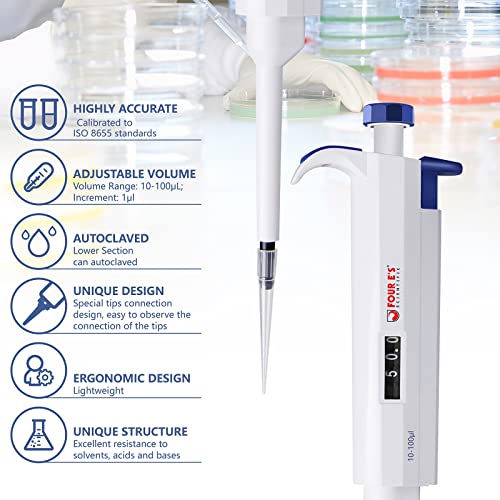 Snapklik.com : 100uL Micropipette, Four Es Scientific Lab Micro ...