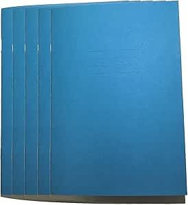 Music Manuscript Exercise Books A5-24 Pages Blue Cover - Staves and 8mm ...