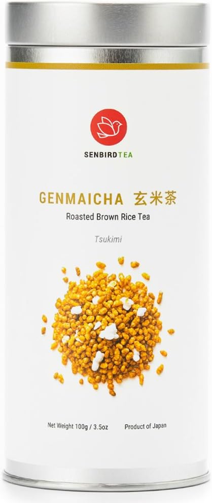 Amazon.com: Genmaicha green tea with Matcha, roasted brown rice tea, Low caffeine, Japanese Tea ...