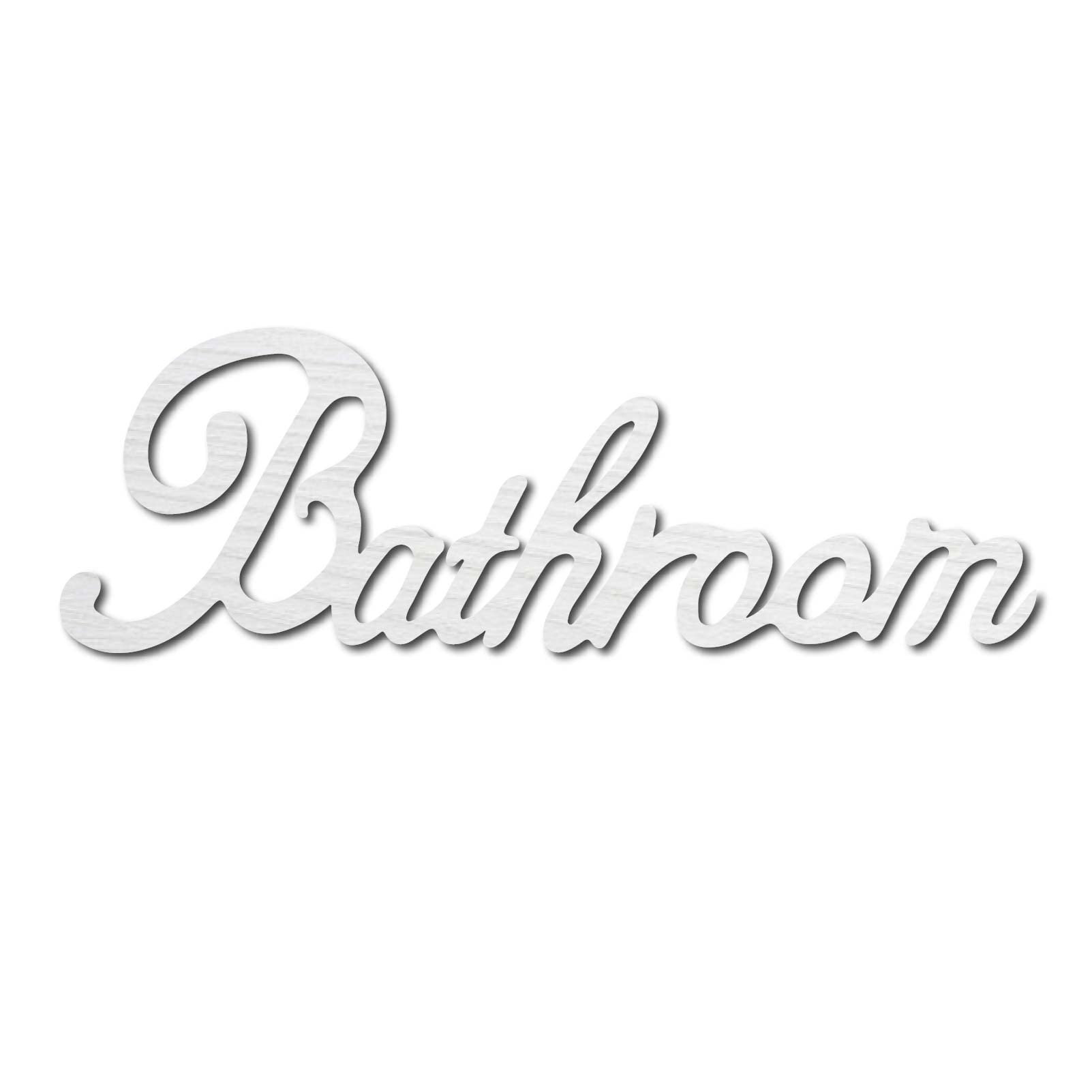 Amazon.com: CREATCABIN Bathroom Wood Sign Cutout Wall Decor Art Laser ...