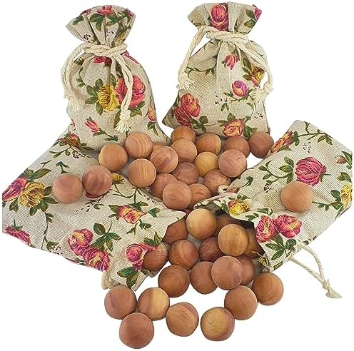 Cedar Balls - Moth Balls for Wardrobes - Cedarwood Moth Repellent - Eco ...