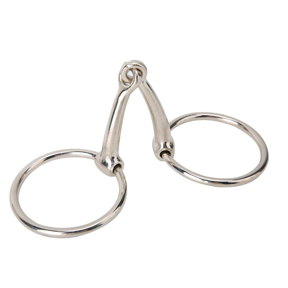 Stainless Steel O-Ring Snaffle Bit Hollow Jointed Mouth for Equestrian ...
