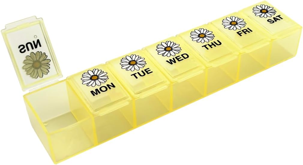 Amazon.com: EZY DOSE Weekly (7-Day) Pill Organizer, Vitamin Planner ...