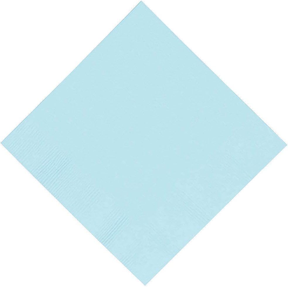 Amazon.com: Fun Express - Light Blue Beverage Napkins - Party Supplies ...