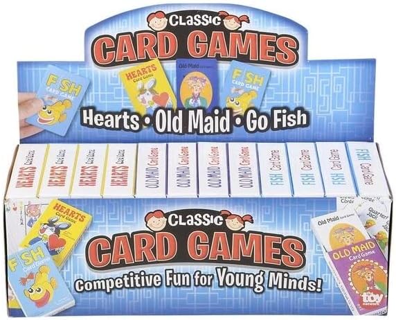 Amazon.com: Card Games for Kids - 12 Decks - Hearts Go Fish Old Maid ...