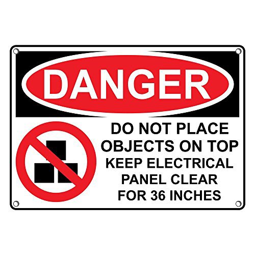Weatherproof Plastic OSHA Danger Do Not Place Objects On Top Sign with ...