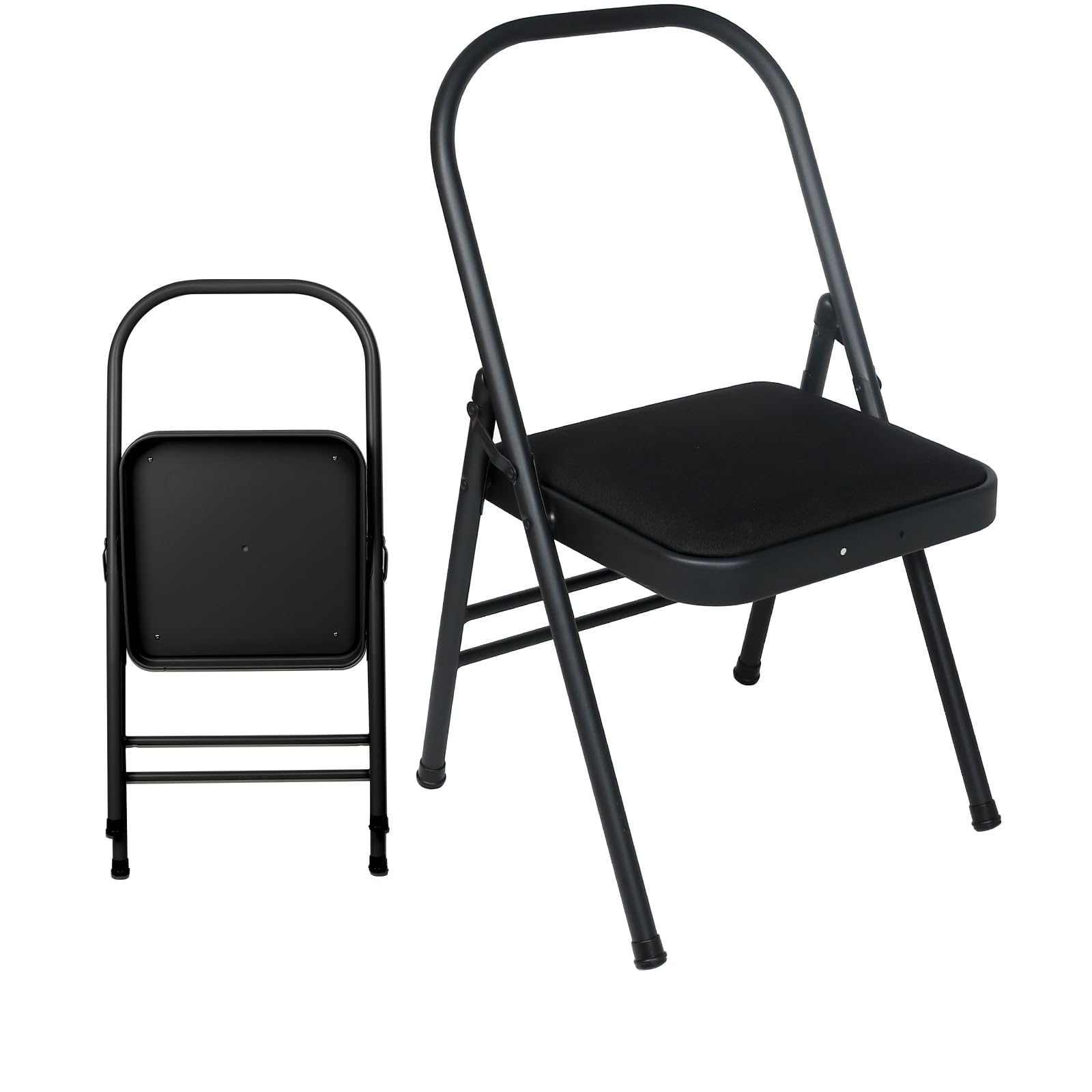Snapklik.com : INNOLIFE Black Foldable Backless Yoga Auxiliary Chair ...