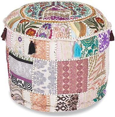 Marubhumi Indian Traditional Home Decorative Ottoman Handmade and ...