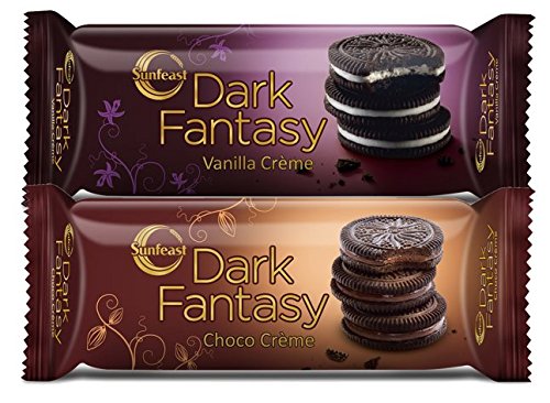 Dark Fantasy Sandwich Cream Biscuits, 200g : Amazon.in: Grocery ...