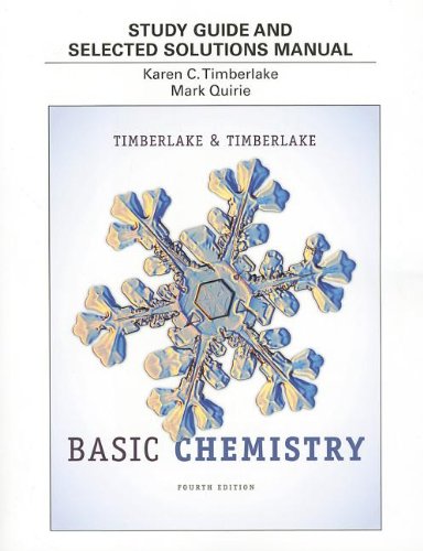 Buy Study Guide and Selected Solutions Manual for Basic Chemistry Book ...