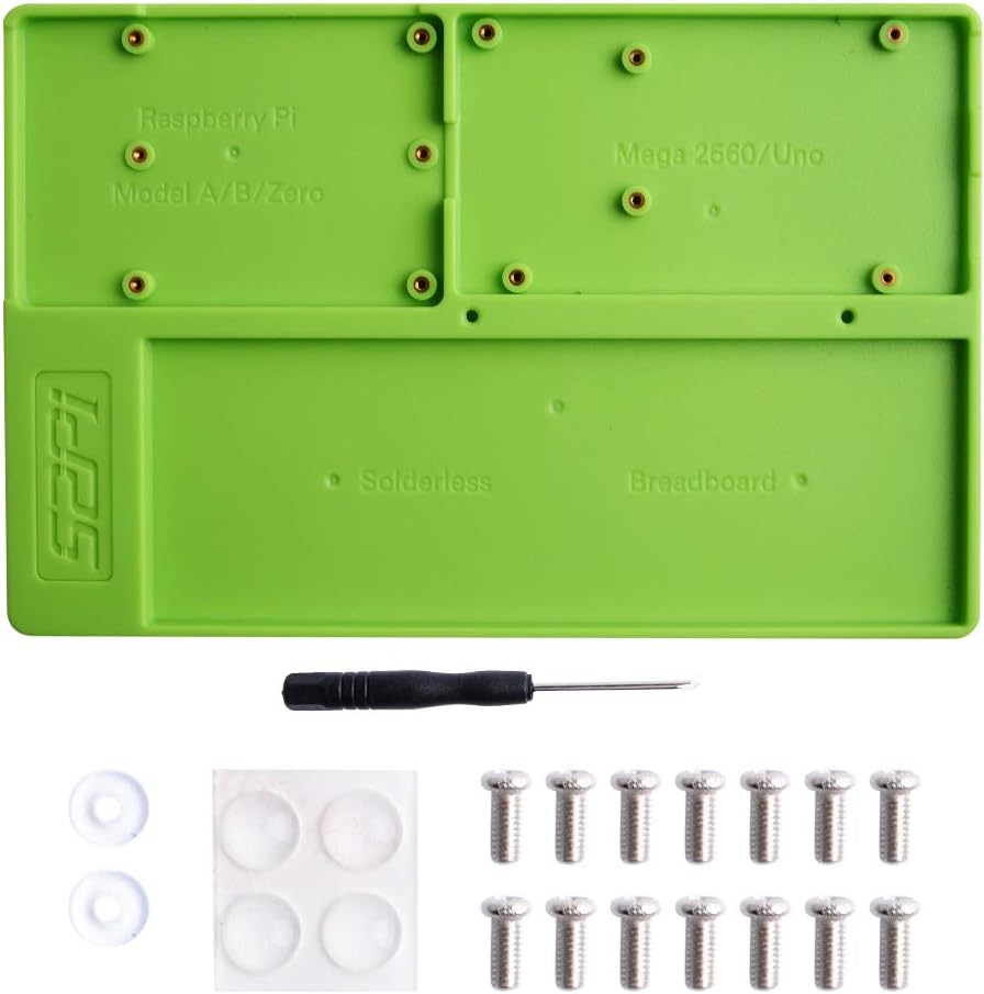 GeeekPi Raspberry Pi 4 Holder ABS Holder Breadboard Holder, 5 in 1 Base ...