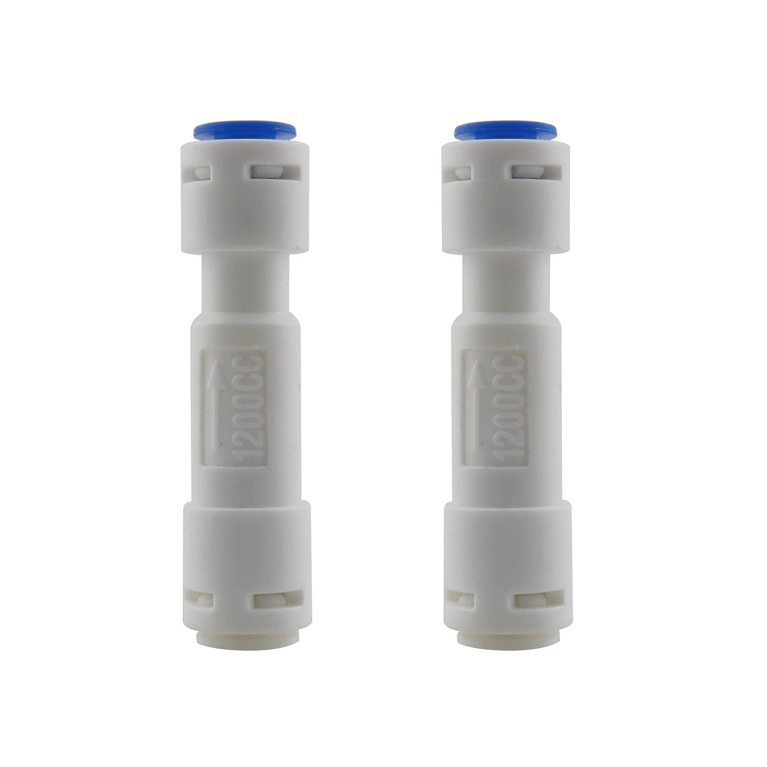 DGZZI 2PCS 1/4Inch 1200CC Flow Restrictor with Quick Connect for RO ...