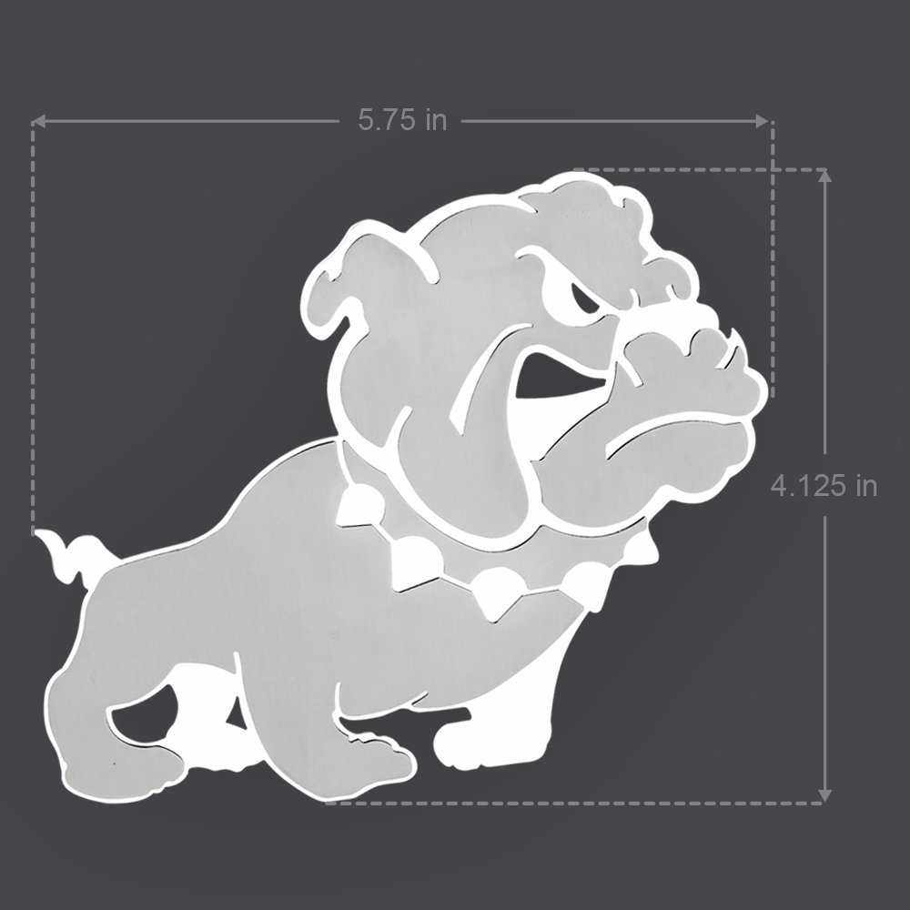 Snapklik.com : Pilot Automotive Pilot IP-3051 Chrome Bulldog Emblem - 1 ...