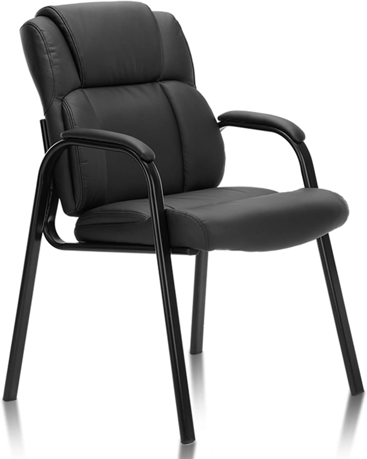 Amazon.com: CLATINA Waiting Room Leather Guest Chair with Padded Arm ...