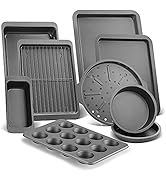 Amazon.com: HONGBAKE Baking Sheet Pan Set, Cookie Sheets for Oven ...