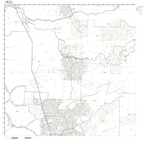 Amazon.com : Lodi, CA ZIP Code Map Not Laminated : Prints : Office Products