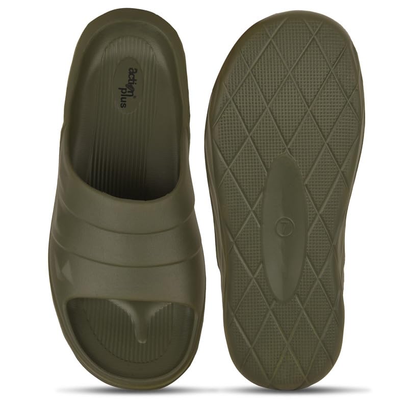 ACTION Extra Soft Men's PILO Sliders /Slippers with Cushion FootBed for ...