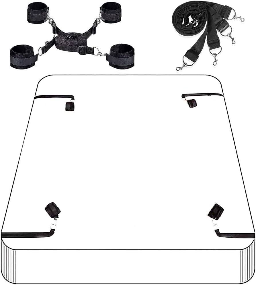 Amazon.com: Bed Bondage Restraints for Adults Sex Bondage Kit Couples ...
