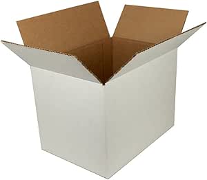 Amazon.com: SAFWEL Bulk Boxes Storage Boxes 60x40x30cm White Double ...