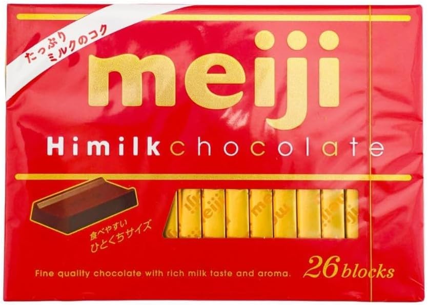 Amazon.com : Chocolate 26 blocks mild bitter black Dagashi snack Japan ...