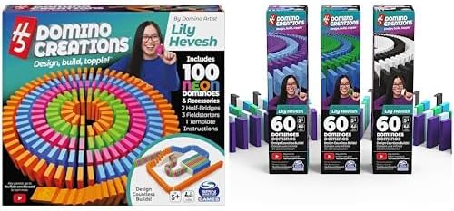 Amazon.com: Spin Master Games Lily Hevesh H5 Domino Creations Bundle ...