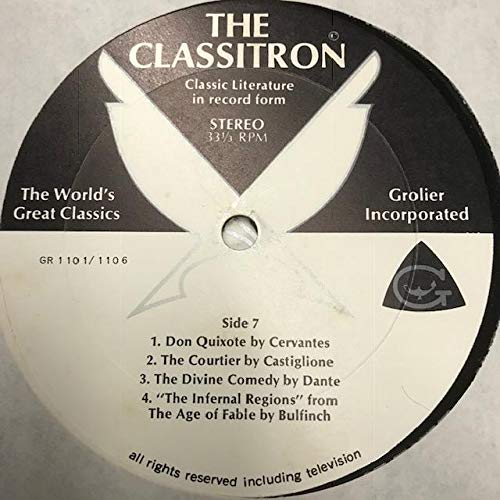THE Grolier Classitron-Spoken Anthology of the World's Greatest ...