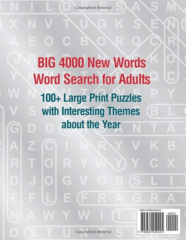 Snapklik.com : BIG 4000 New Words Word Search For Adults: 100+ Large ...