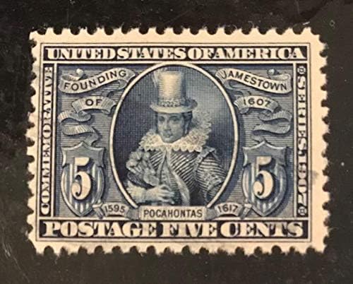 Amazon.com: POCAHONTAS ~ Jamestown #330 Single 5¢ US Postage Stamp ...