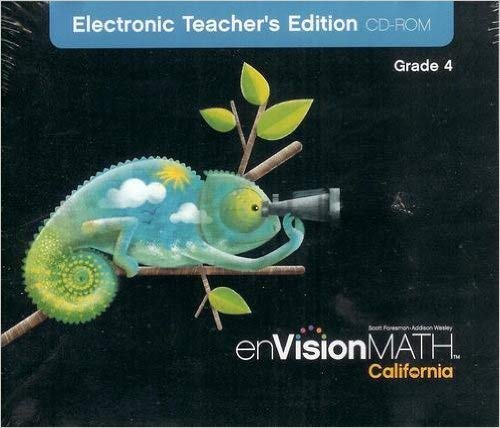 enVisionMATH CA Electronic Teacher's Edition CD-ROM Grade 4: Randall I ...